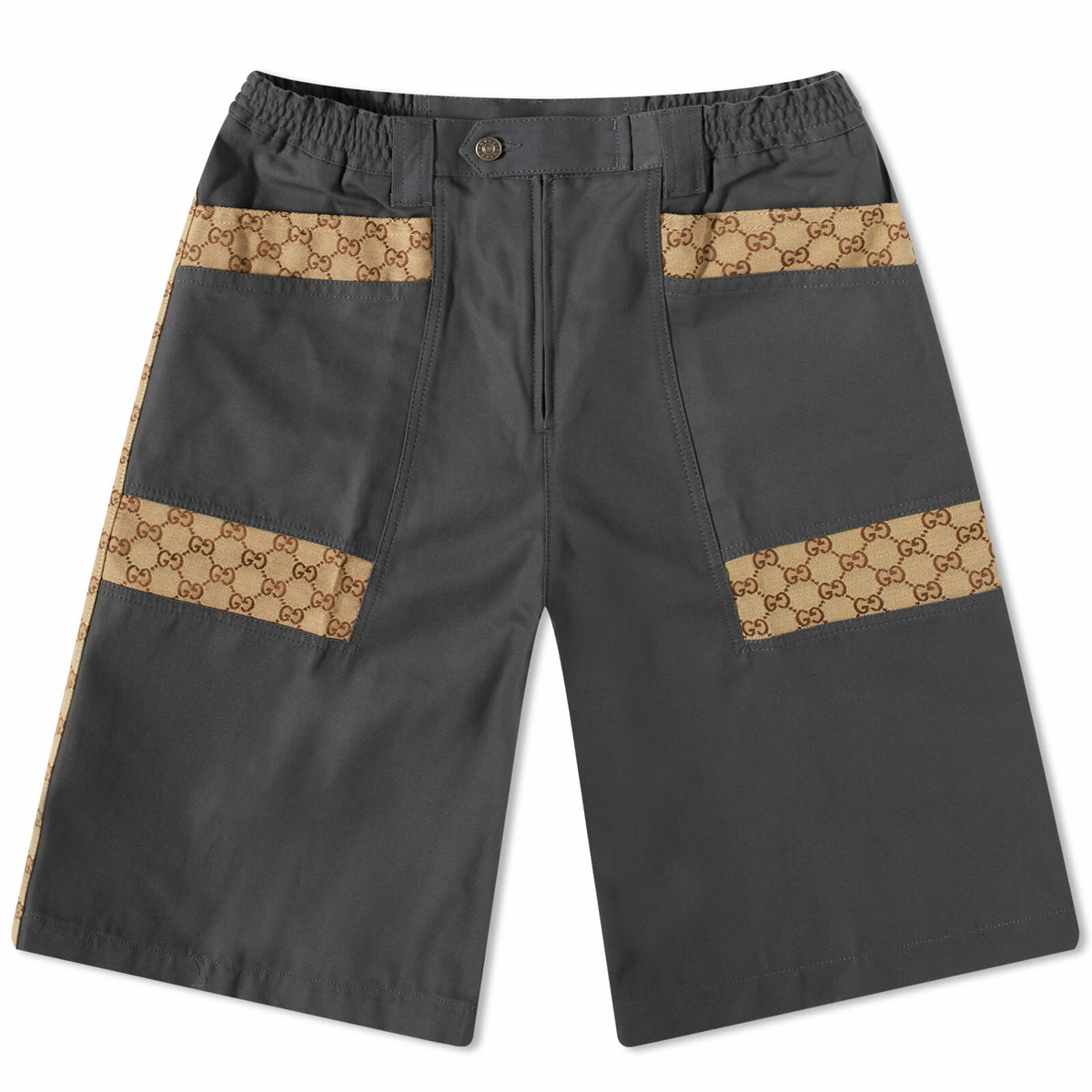 Gucci Men's Twinsberg Rrunway Short in Dark Grey Gucci