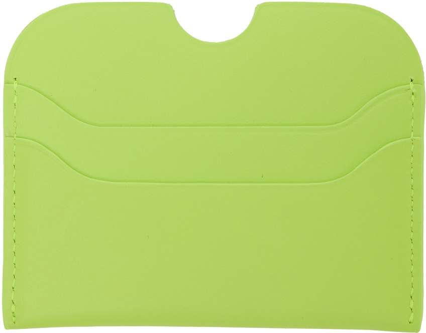 Acne Studios Green Stamp Card Holder Acne Studios