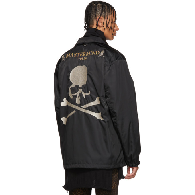 mastermind WORLD Black Skull Coaches Jacket MASTERMIND WORLD