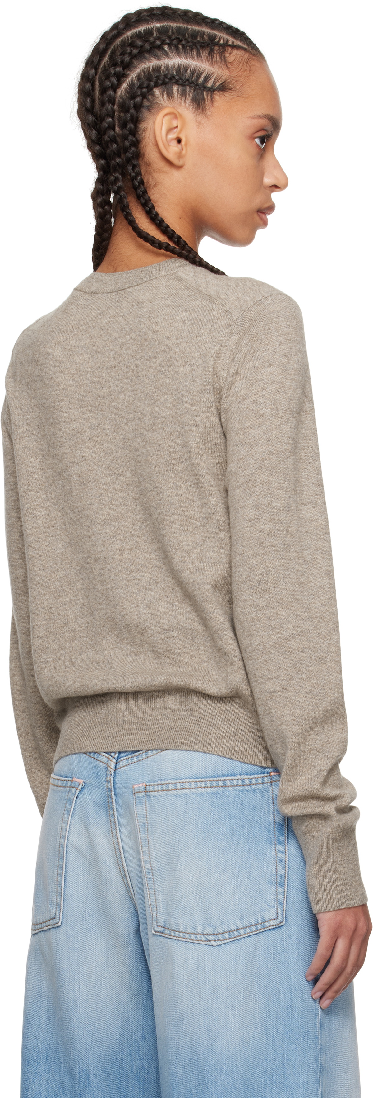 Acne Studios Beige Yak Wool Cardigan Acne Studios
