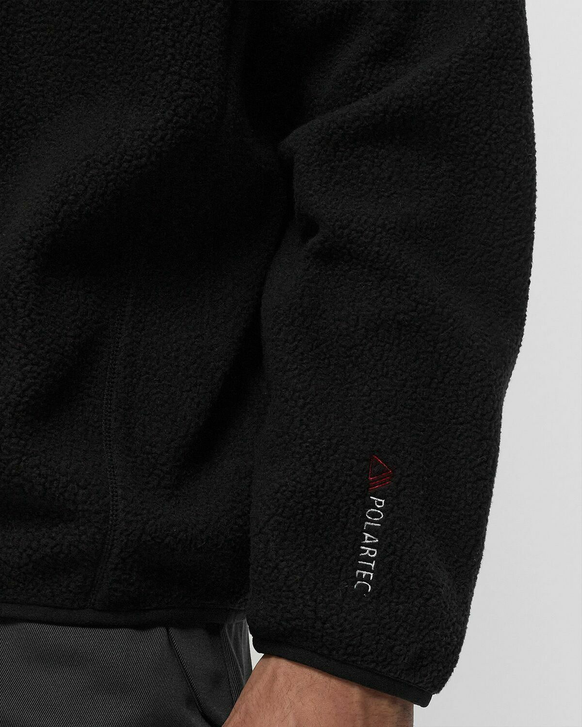 Roa Polartec Fleece Button Up Black Mens Half-Zip ROA