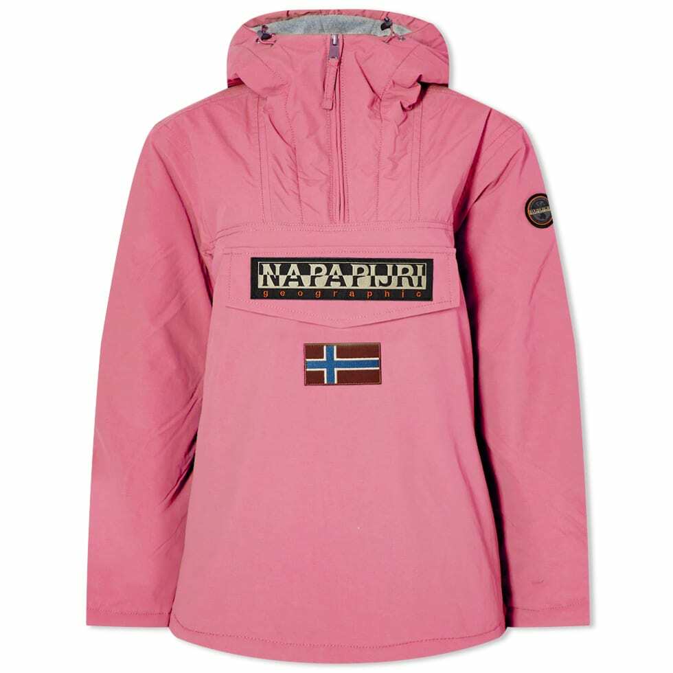 Napapijri Women's Rainforest 5 Pullover Jacket in Pink Napapijri