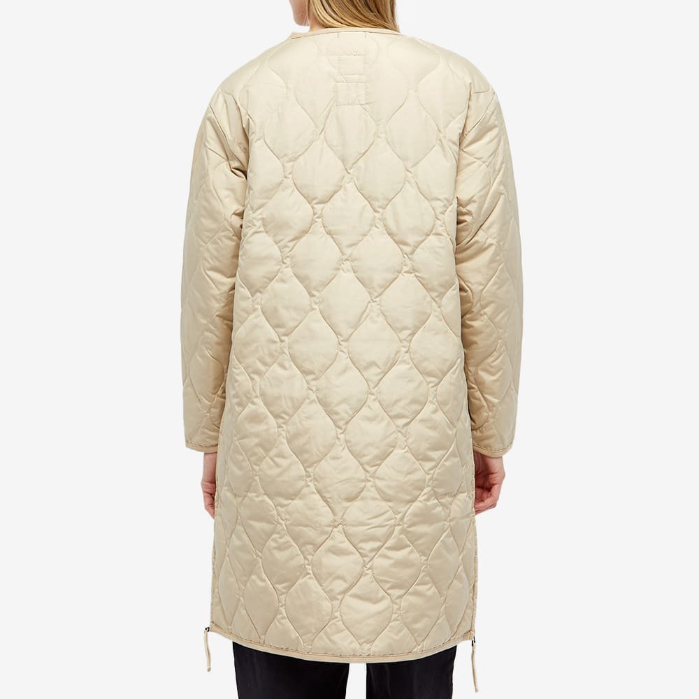 Taion Women's Crew Down Coat in Cream Taion Extra