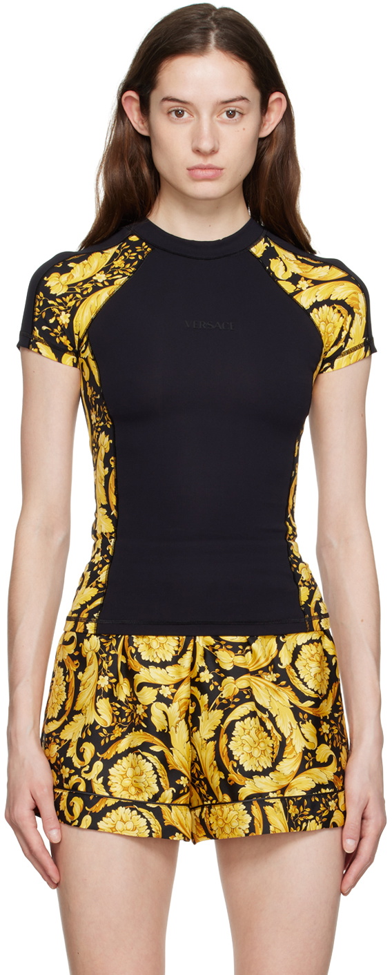 Versace Underwear Black Barocco T-Shirt Versace Underwear