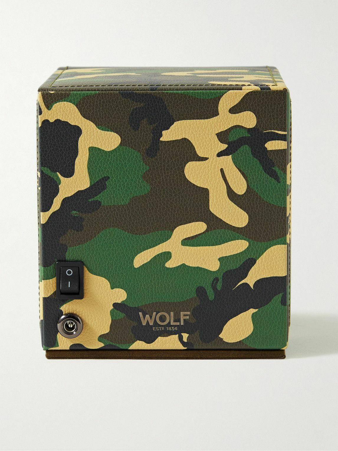 WOLF - Elements Cub Camouflage-Print Full-Grain Vegan Leather Single ...