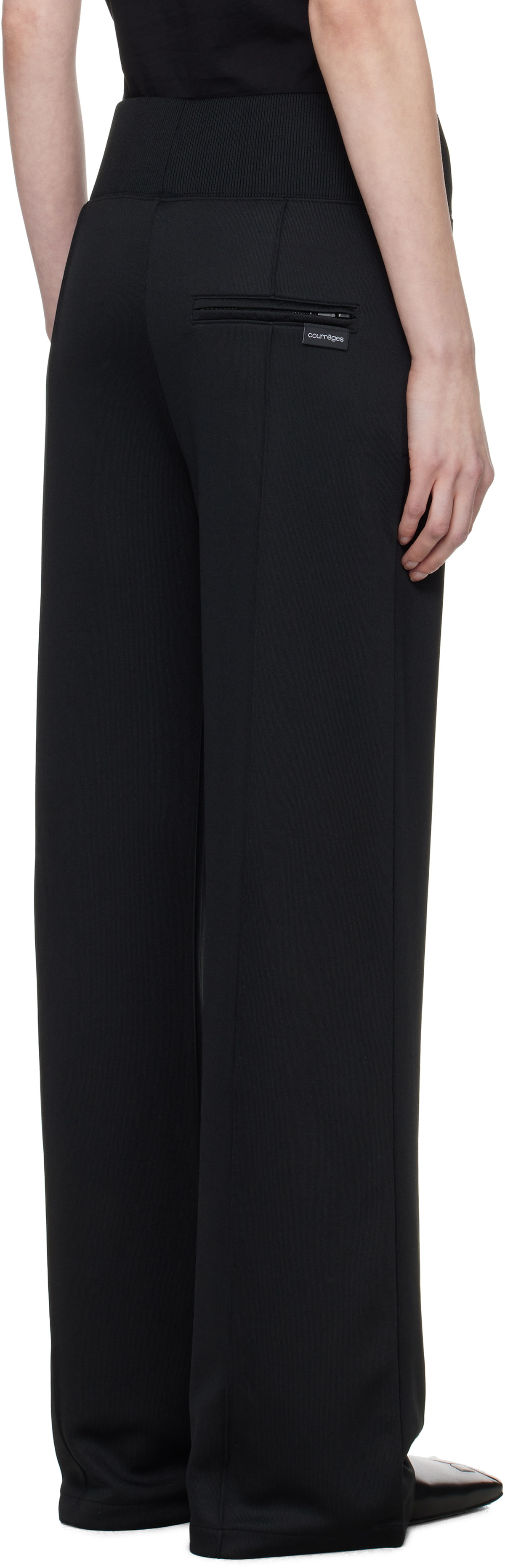 Courrèges Black Interlock Tracksuit Trousers Courreges