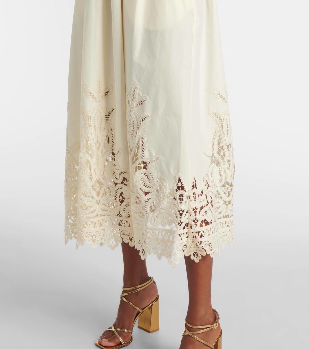 Ulla Johnson Palermo lace-trimmed cotton and silk gown Ulla Johnson
