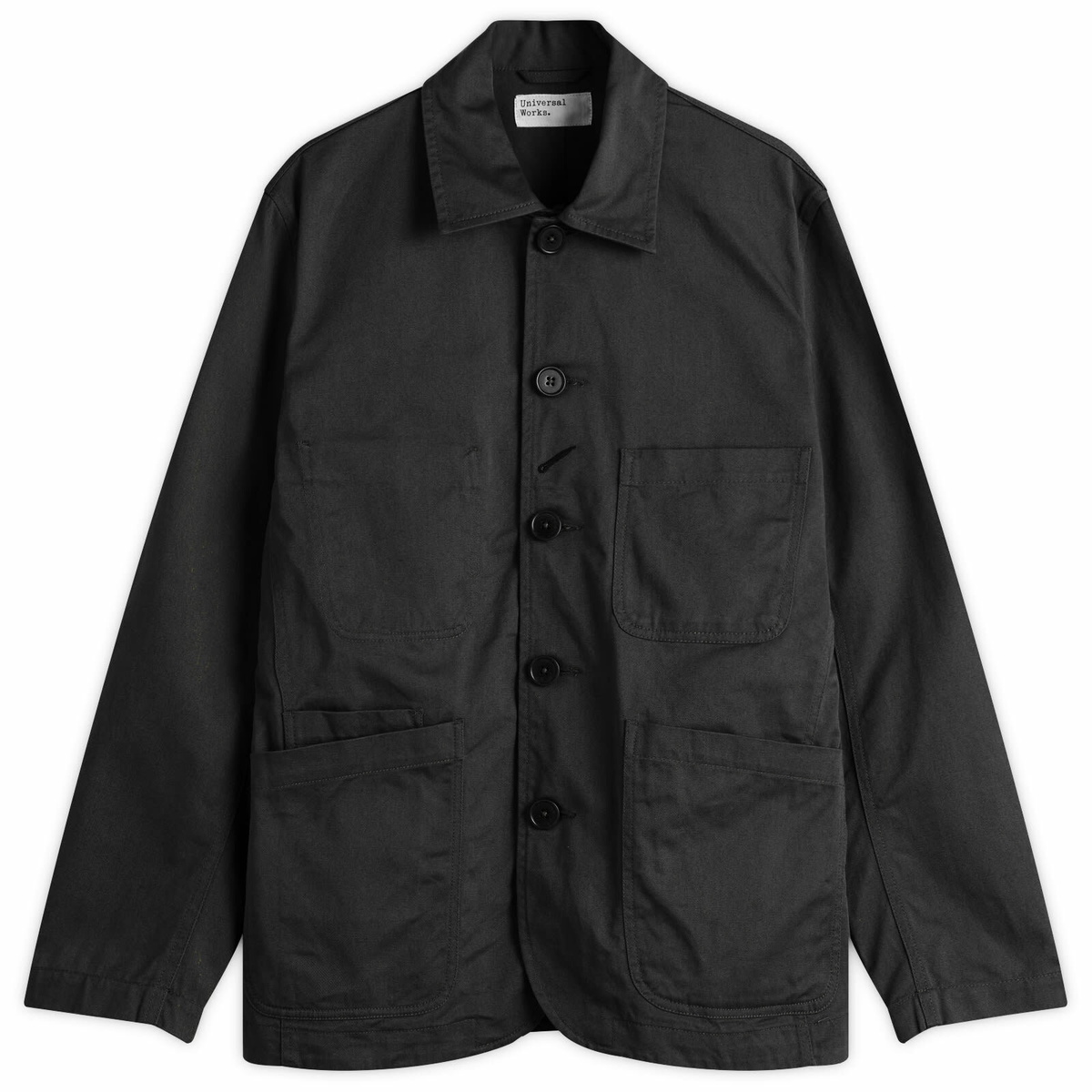 Universal Works Men's Bakers Jacket in Black Universal Works