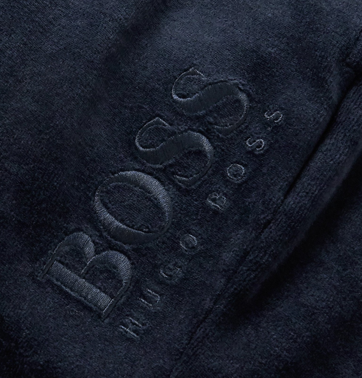 Hugo Boss - Slim-Fit Tapered Logo-Embroidered Cotton-Blend Velour ...
