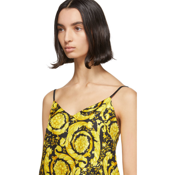 Versace Underwear Multicolor Silk Baroque Tank Top Versace Underwear