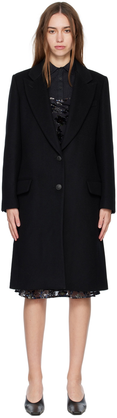 rag & bone Black Wooster Coat Rag and Bone