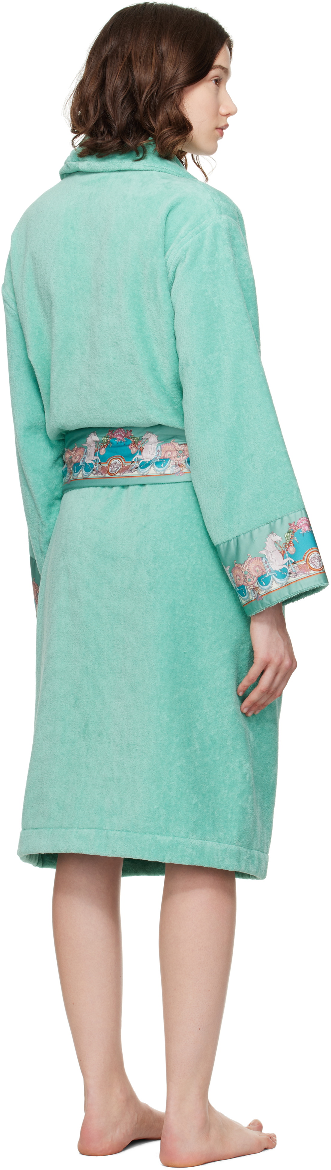 Versace Blue Coral Theatre Bathrobe Versace