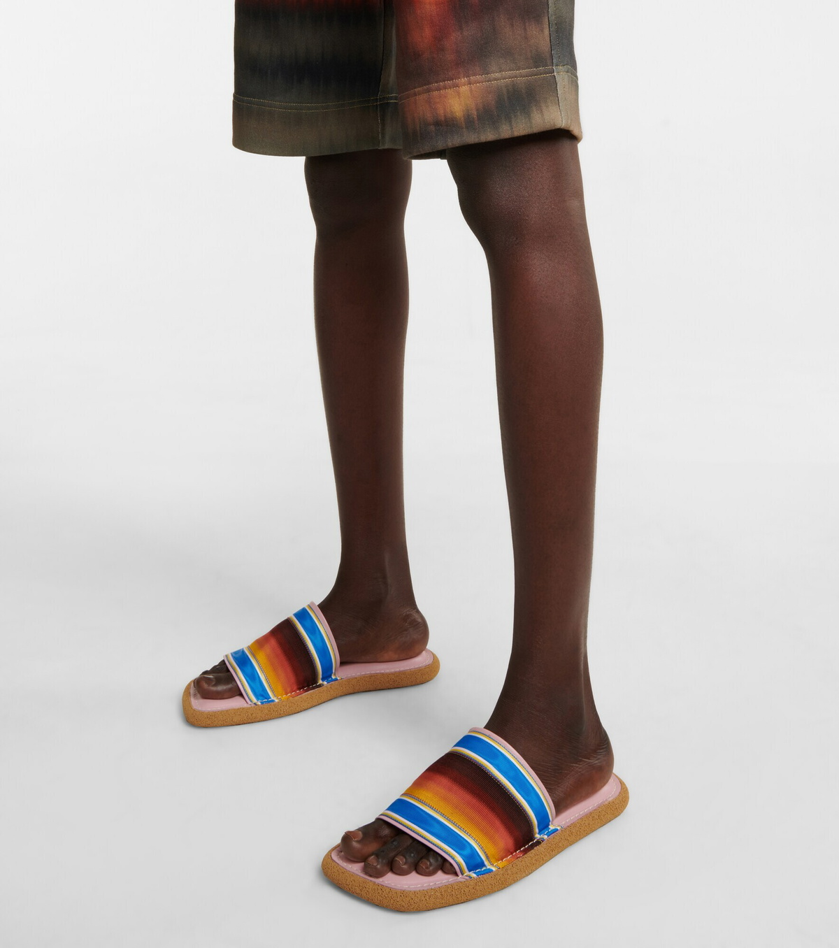 Dries Van Noten - Striped slides Dries Van Noten