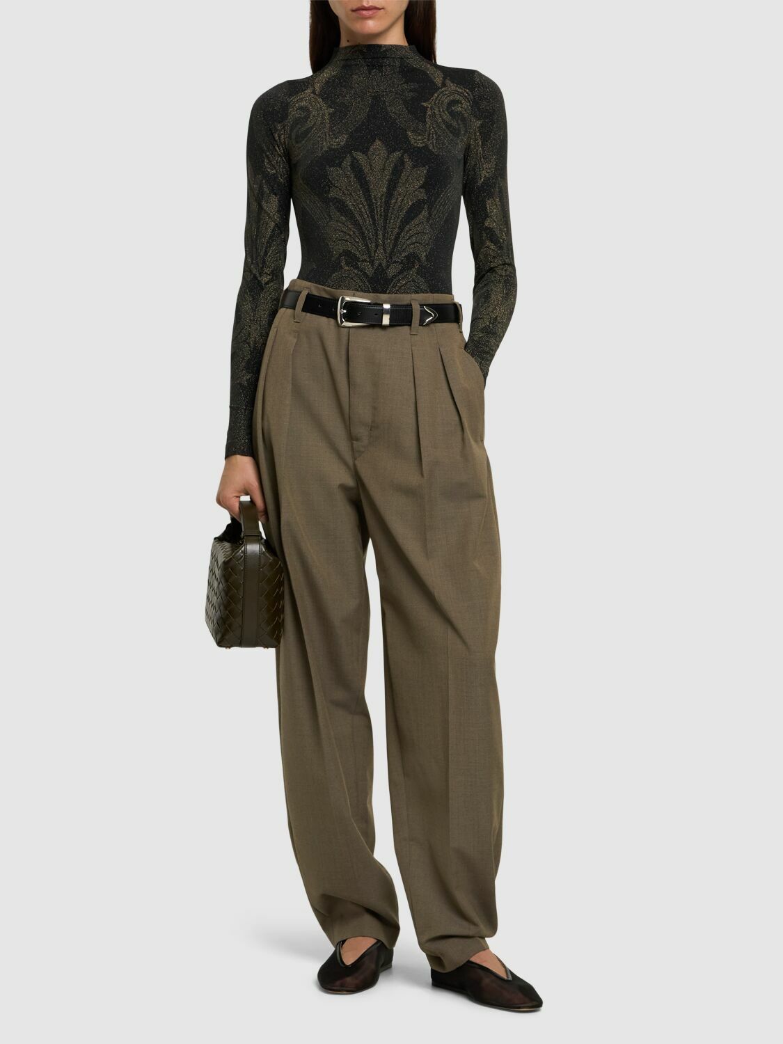 WOLFORD Wolford X Etro Shiny Jacquard Bodysuit Wolford