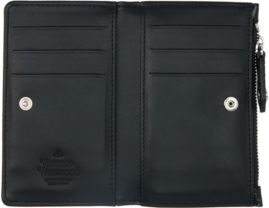 Vivienne Westwood Black Crocodile Slim Card Holder Vivienne Westwood