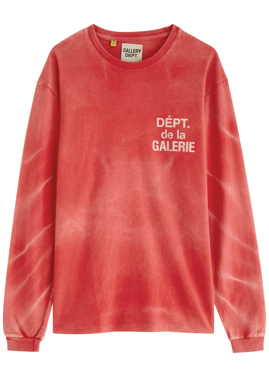 Gallery Dept. Logo-print Faded Cotton top Red Gallery Dept.