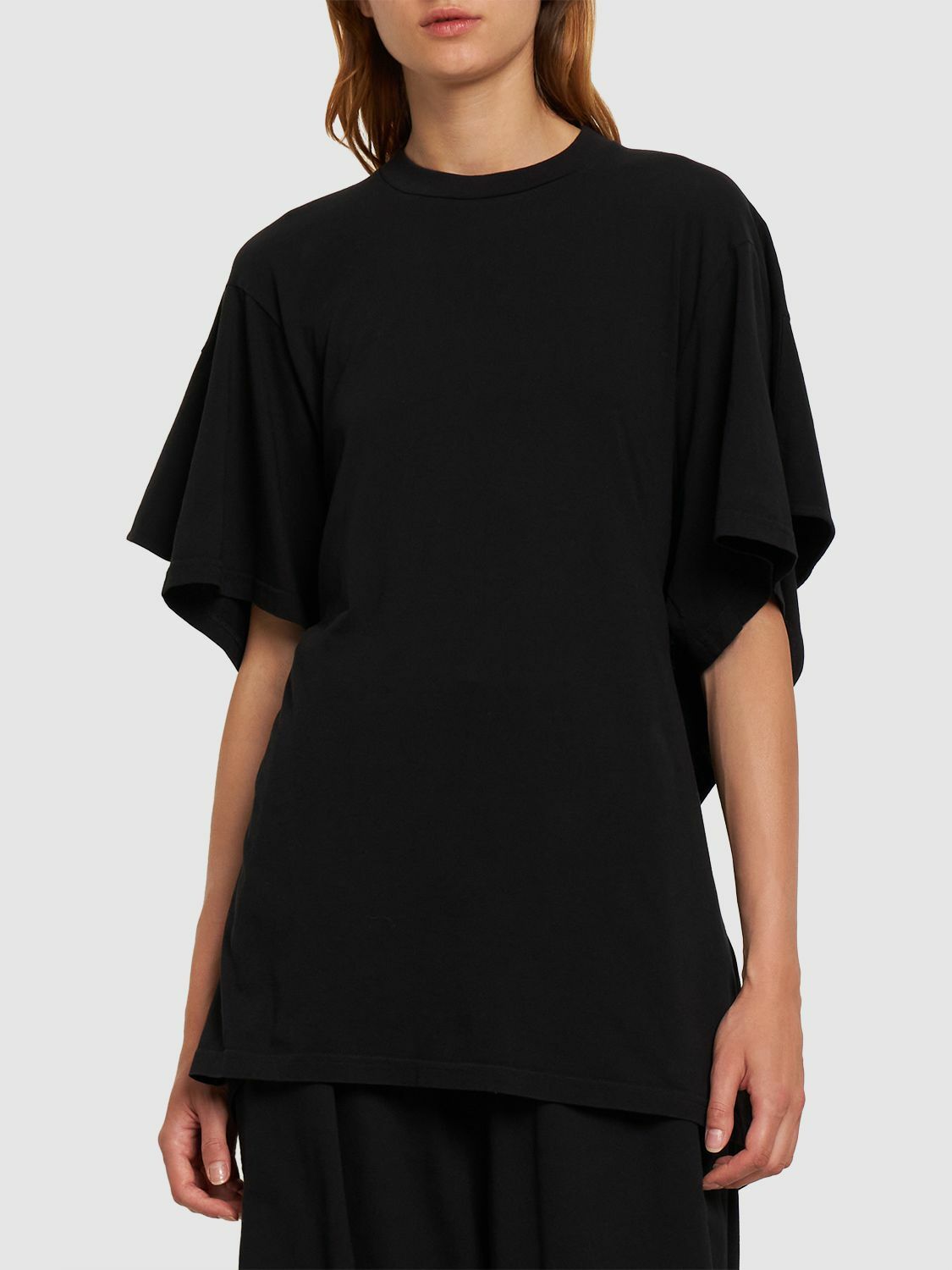 MM6 MAISON MARGIELA - Open Back Cotton T-shirt MM6 Maison Margiela