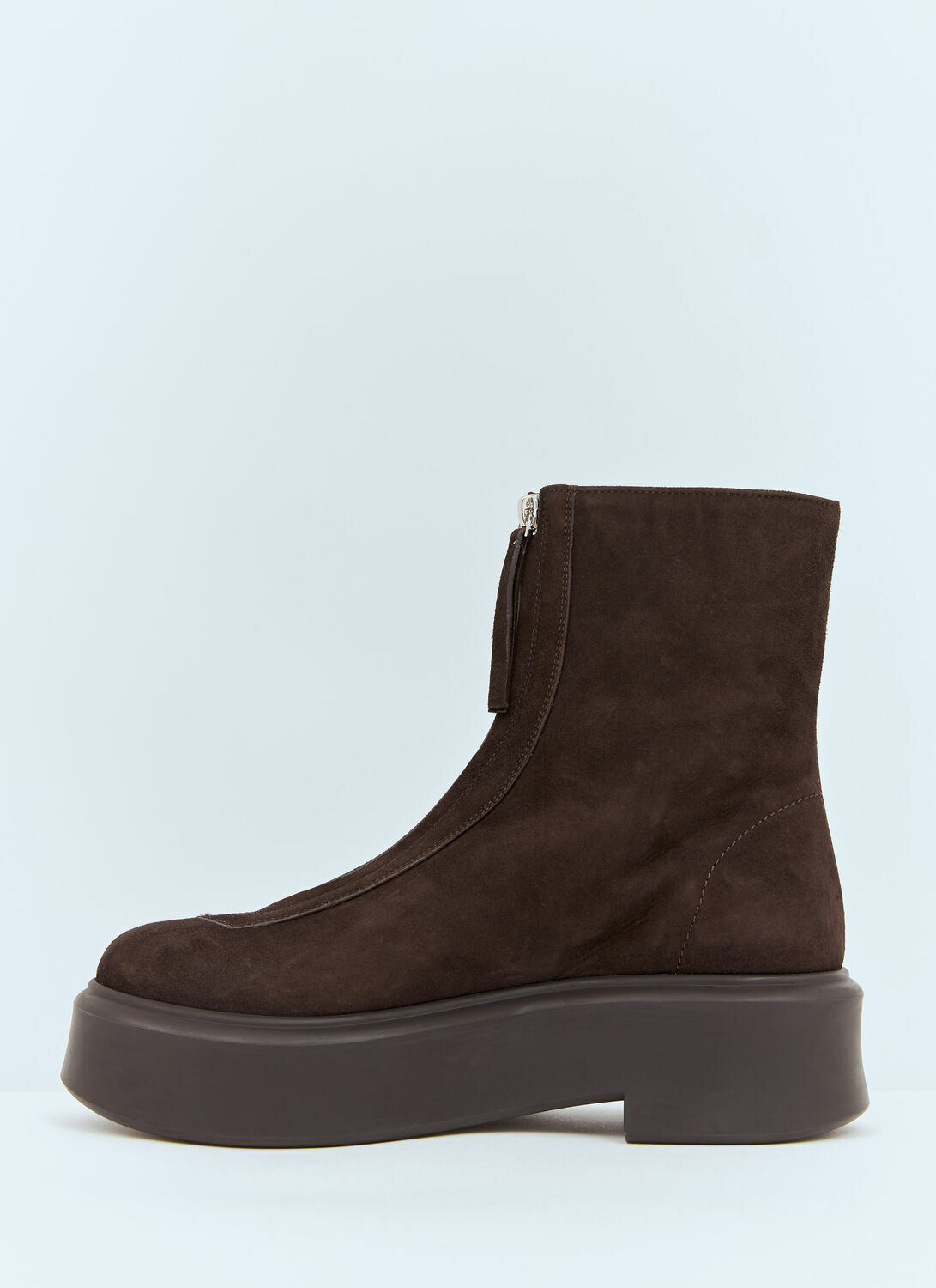 The Row Suede Zipped Boots The Row