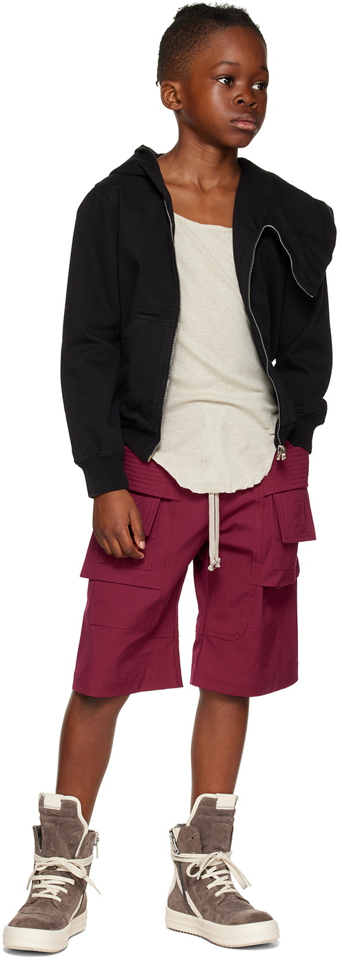 Rick Owens Kids Black Mountain Hoodie Rick Owens