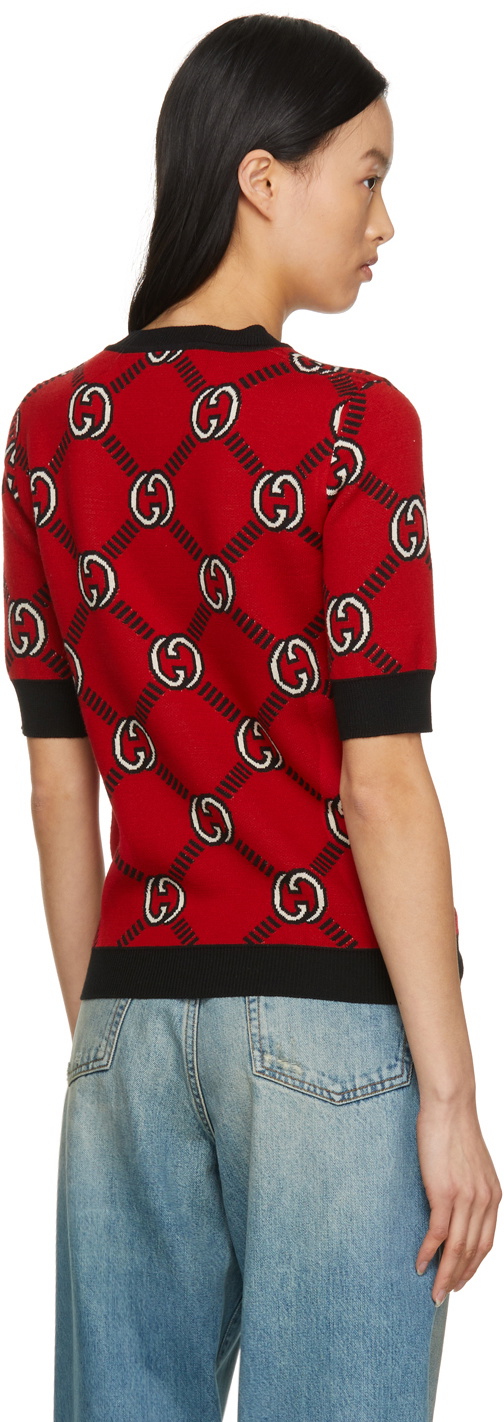 Gucci Red Interlocking 'G' Sweater Gucci