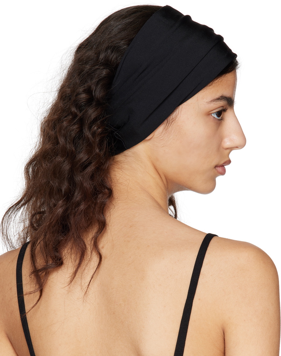 Anna Sui Black Nylon Headband Anna Sui