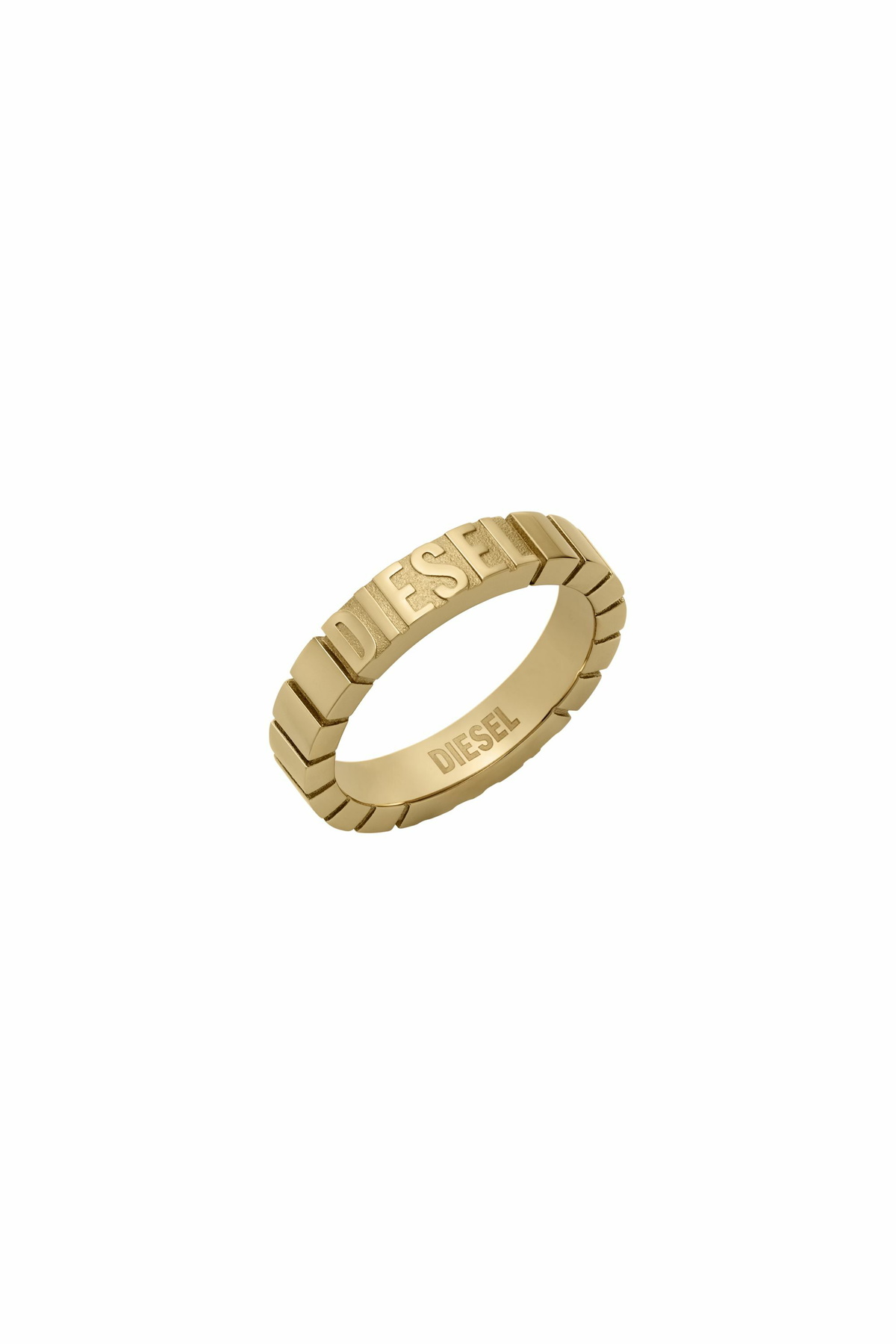 Diesel Stainless Steel Band Ring - Rings - Unisex - Gold Diesel