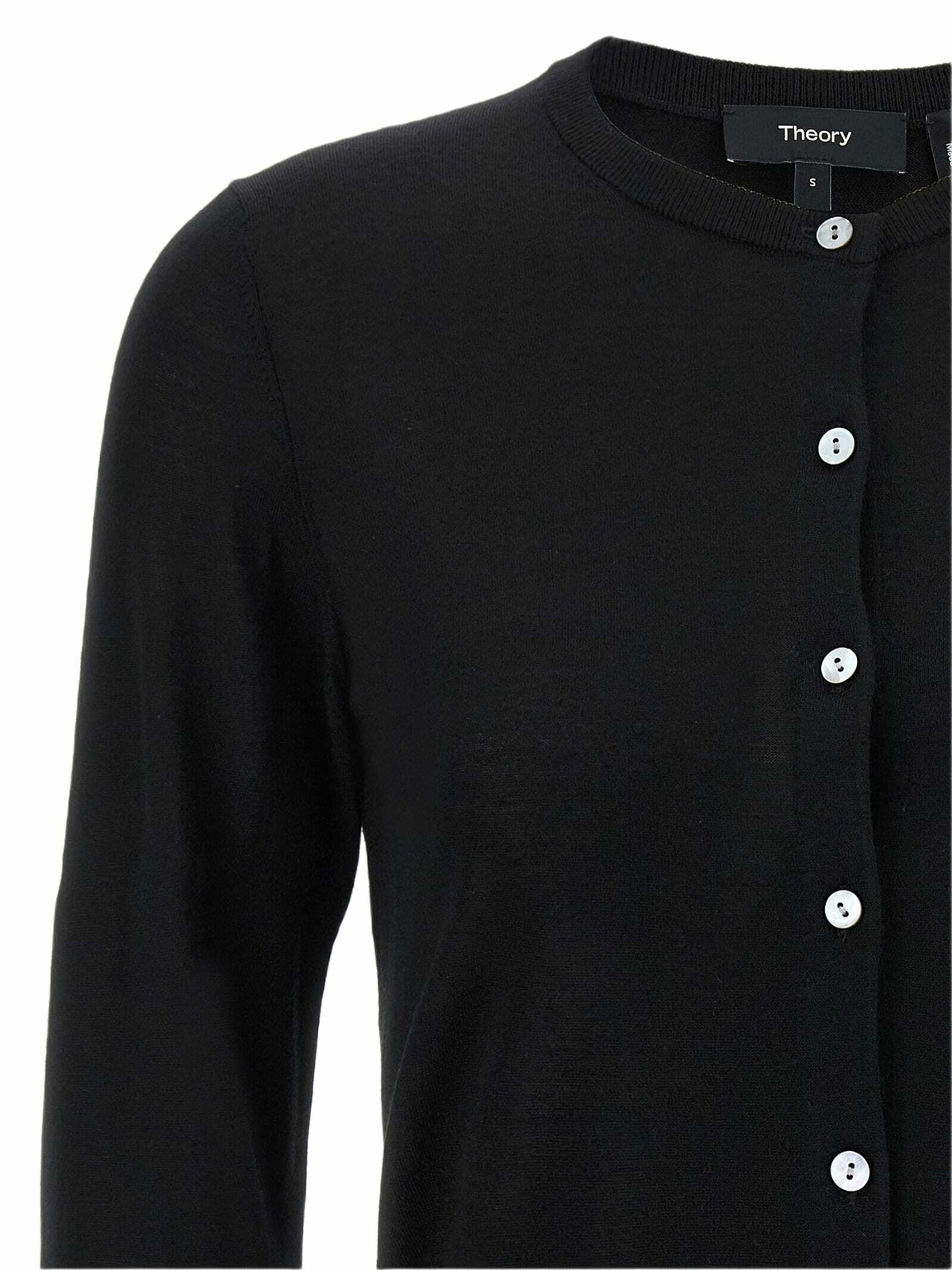 Theory Wool Cropped Cardigan Theory