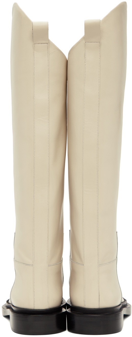 Jil Sander Off-White Riding Tall Boots Jil Sander