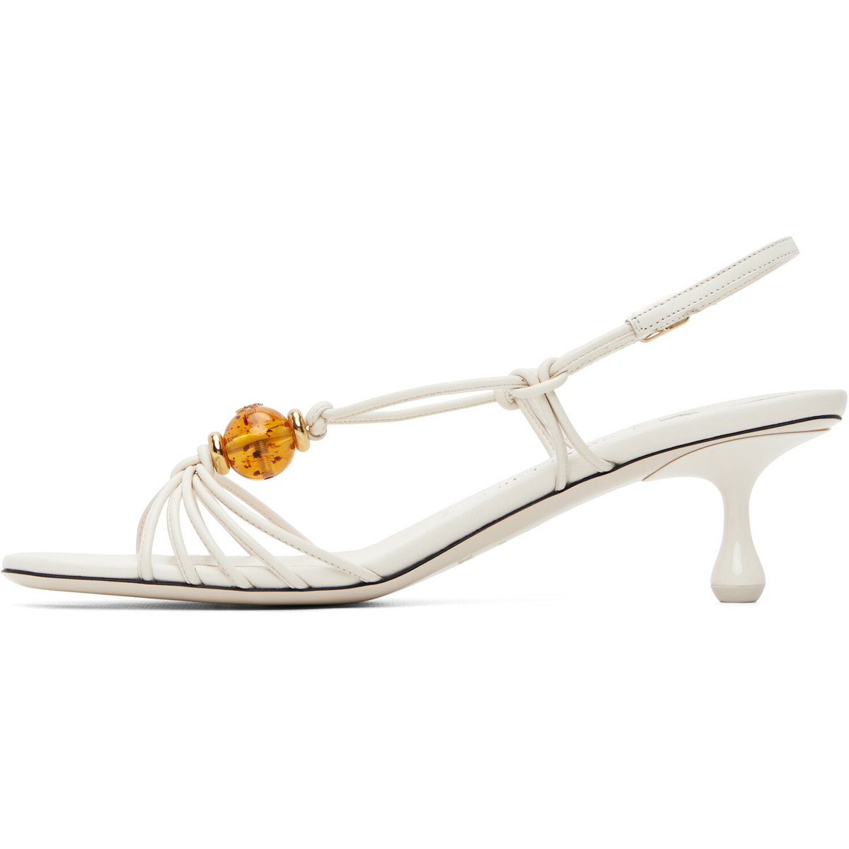 Jimmy Choo Off-White Lova 50 Heeled Sandals Jimmy Choo