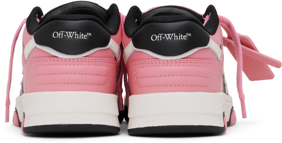 Off-White Kids Pink & Black Out Of Office Sneakers Off-White