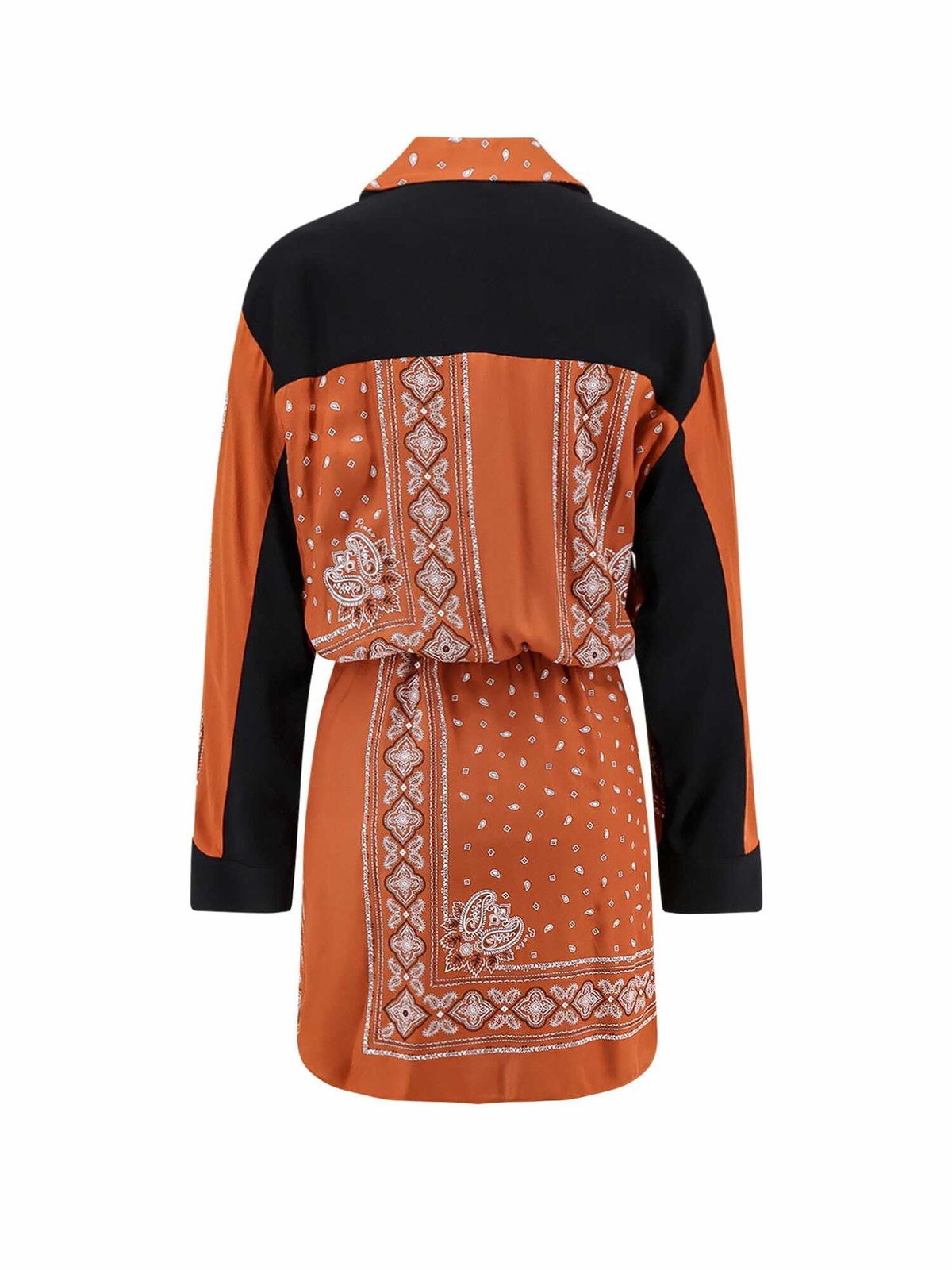 Pinko Mesopotamia Viscose Dress With Bandana Print And Georgette ...