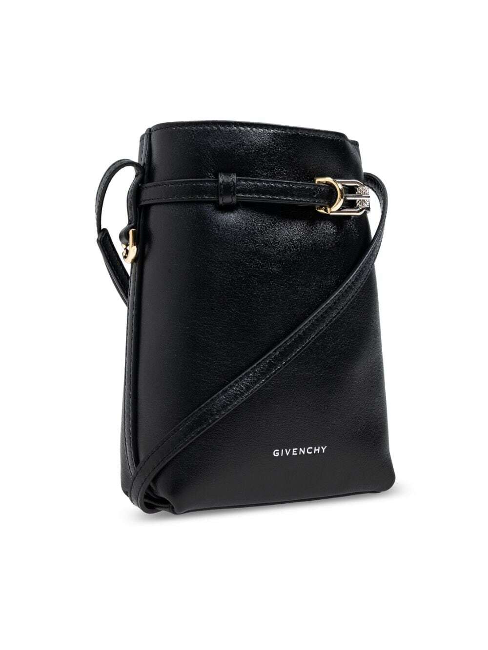 GIVENCHY - Voyou Leather Crossbody Phone Holder Givenchy
