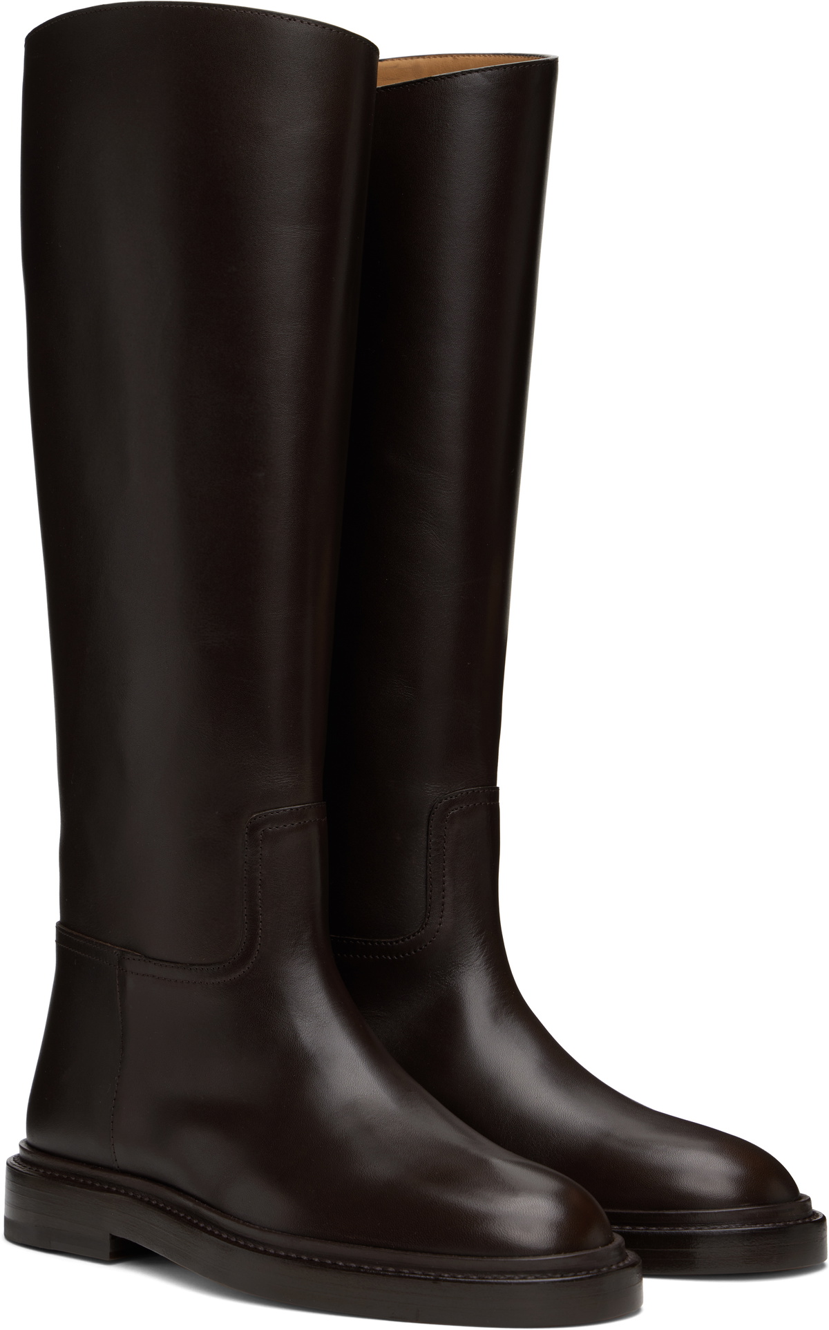 Legres Brown Riding Tall Boots Legres