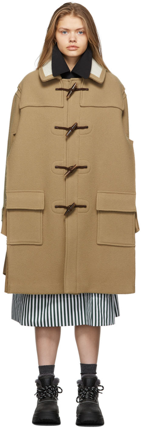 Maison Margiela Beige Toggle Cape Coat Maison Margiela