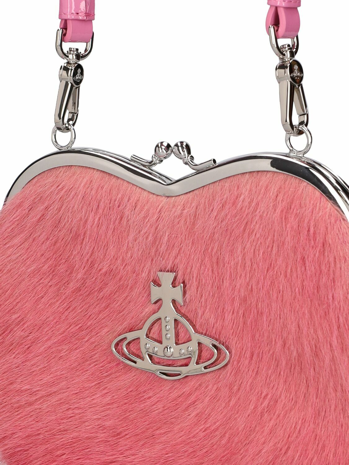 VIVIENNE WESTWOOD - Belle Heart Frame Ponyhair Bag Vivienne Westwood