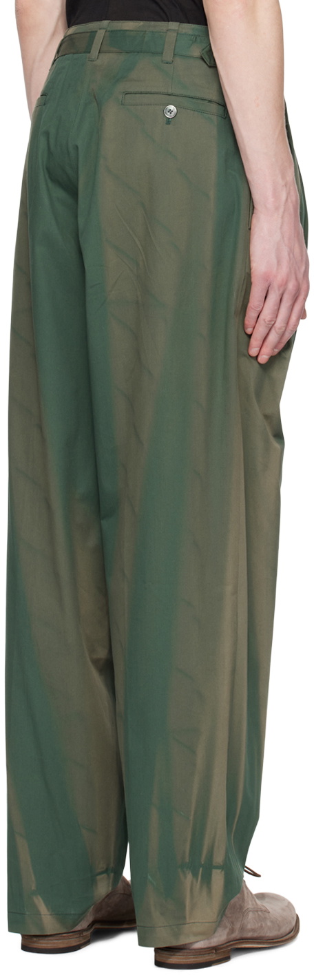 JiyongKim Green Sun-Bleached Trousers
