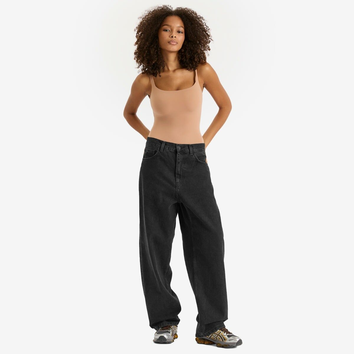 SKIMS Women's Fits Everybody Square Neck Bodysuit in Sienna SKIMS
