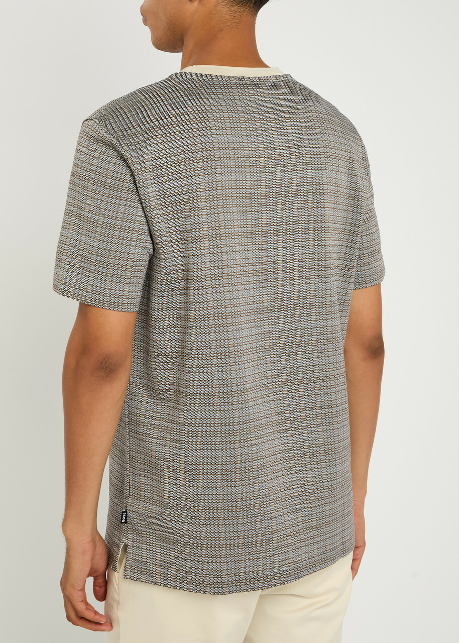 Boss H-taut 102 Fine-knit T-shirt Beige BOSS