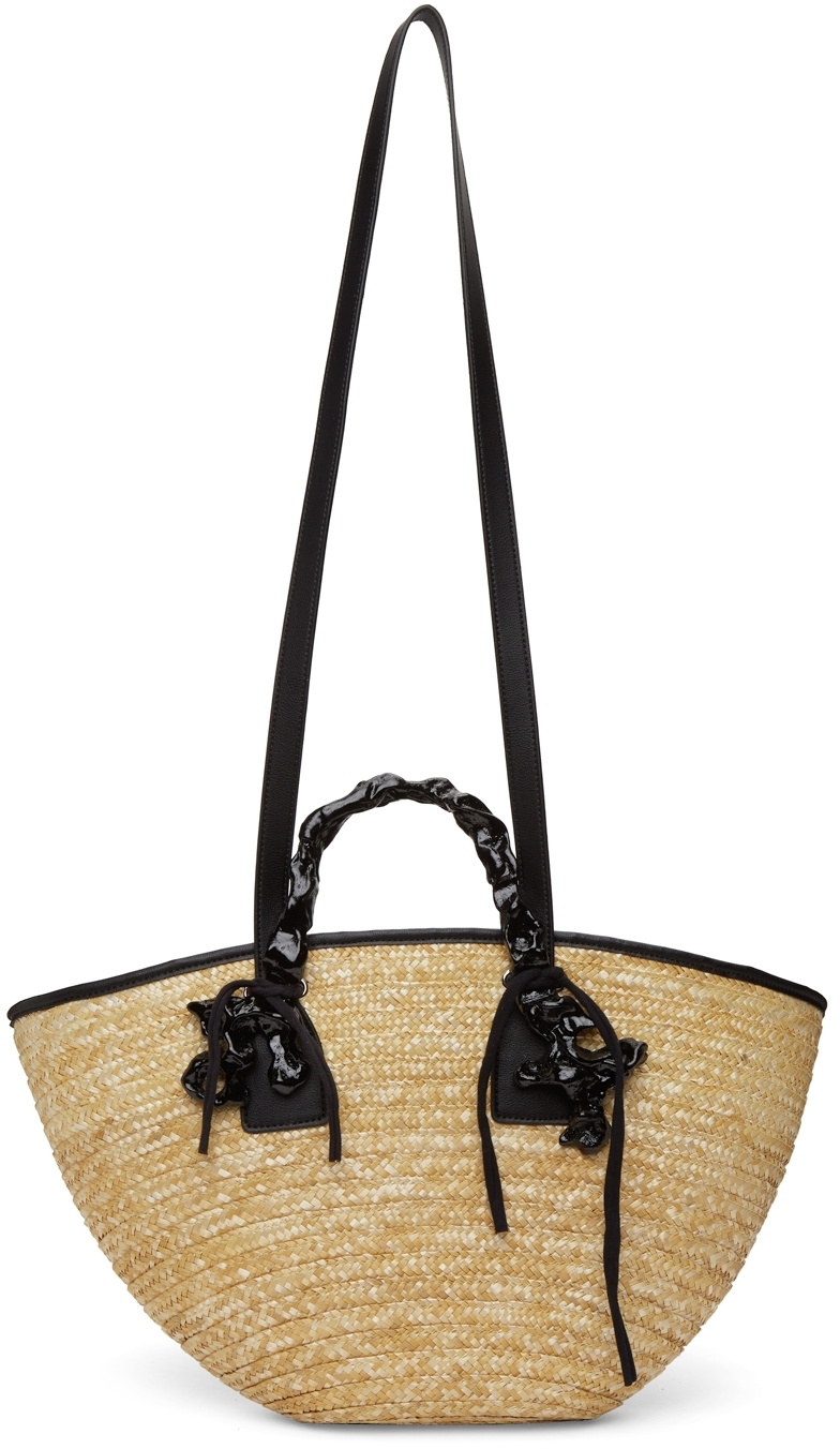 Ottolinger Beige & Black Henri Basket Tote Ottolinger