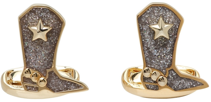Paul Smith Gold Cowboy Boot Cufflinks Paul Smith
