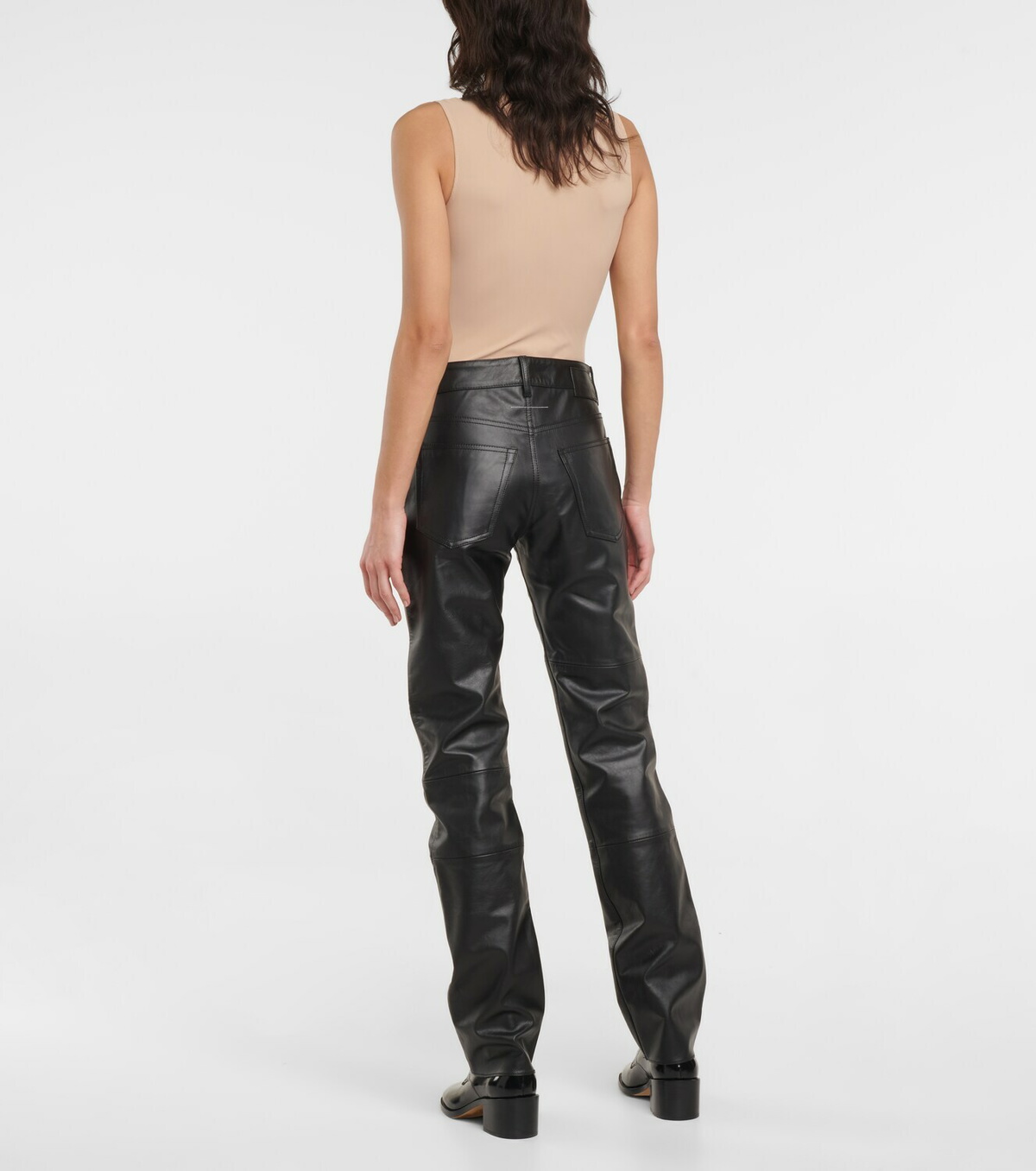 MM6 Maison Margiela - Leather straight pants MM6 Maison Margiela