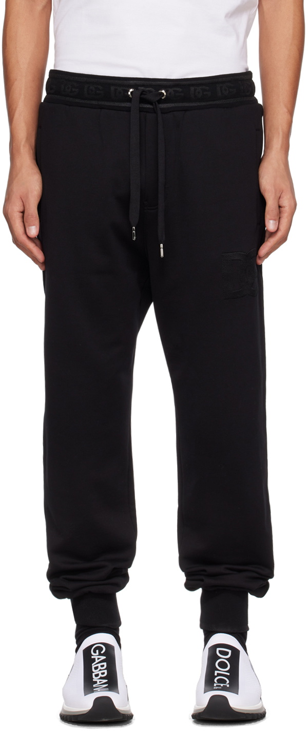 Dolce & Gabbana Black 'DG' Lounge Pants Dolce & Gabbana