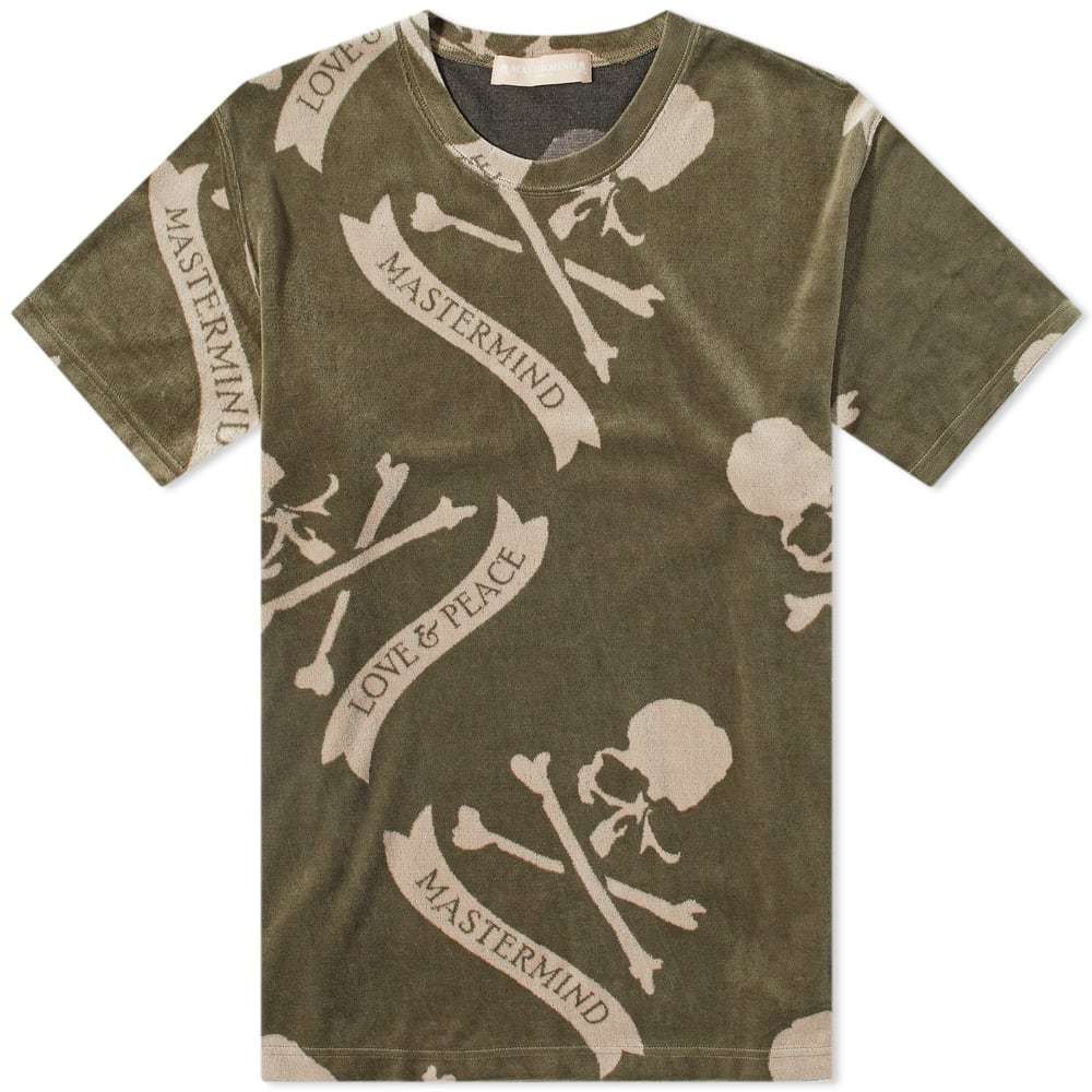 MASTERMIND WORLD All-Over Skull Velour Tee MASTERMIND WORLD