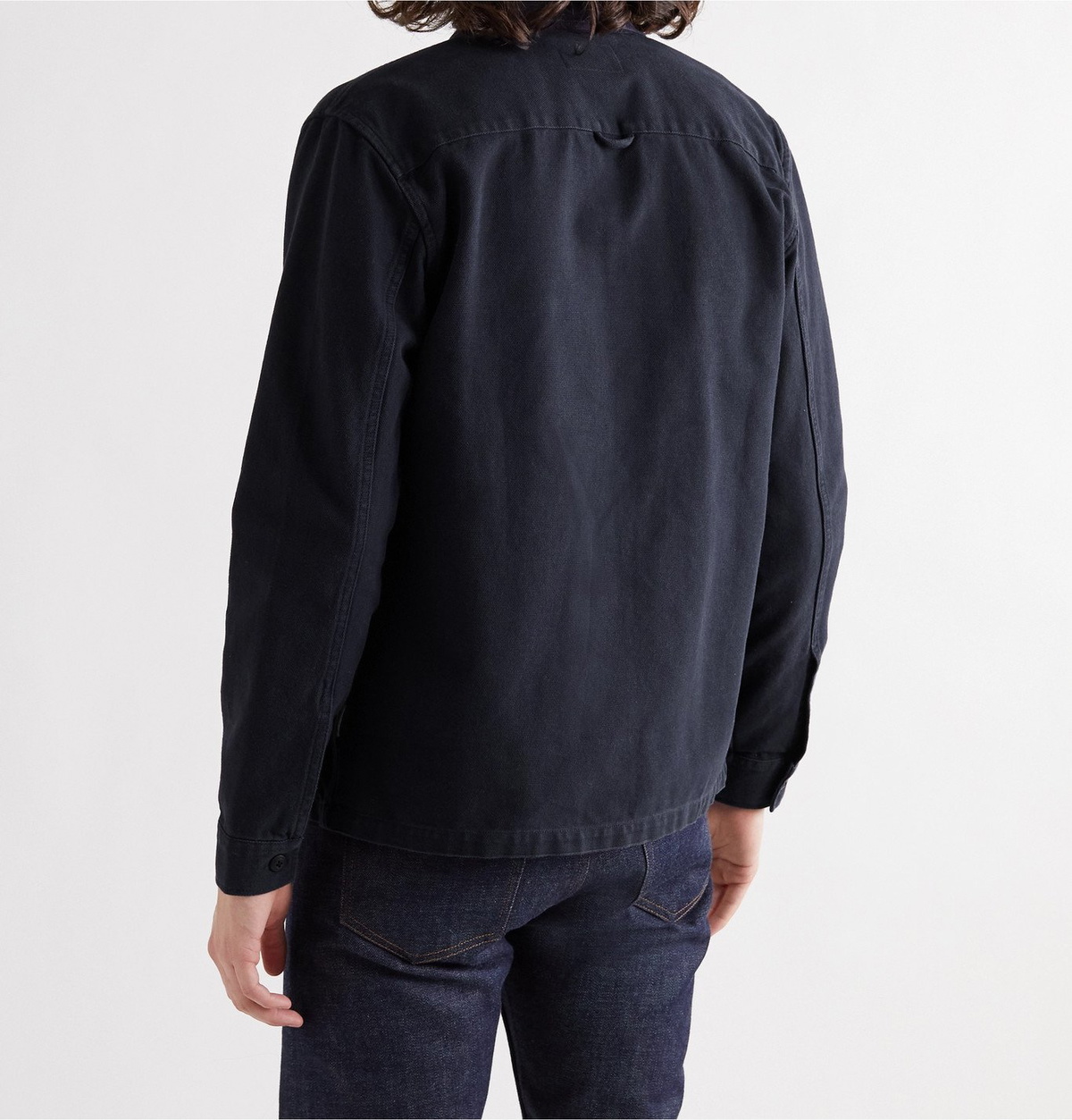 Folk - Cotton-Canvas Overshirt - Blue Folk