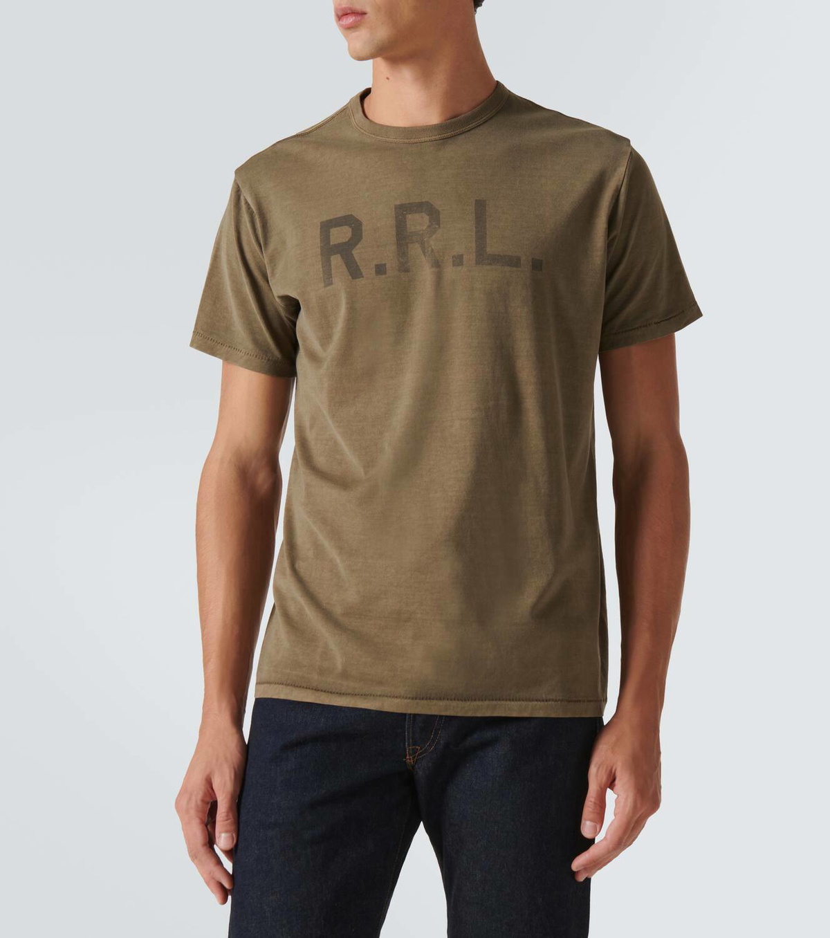 RRL Logo cotton jersey T-shirt RRL