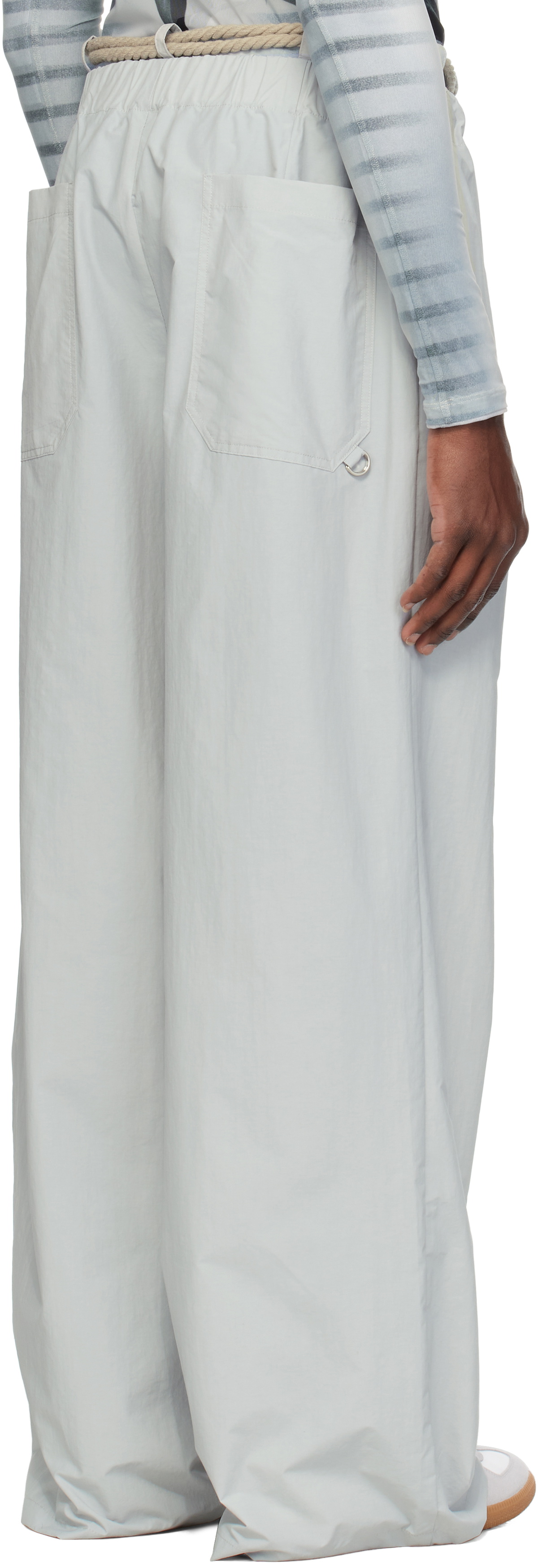 Serapis Gray Rope Track Pants Serapis