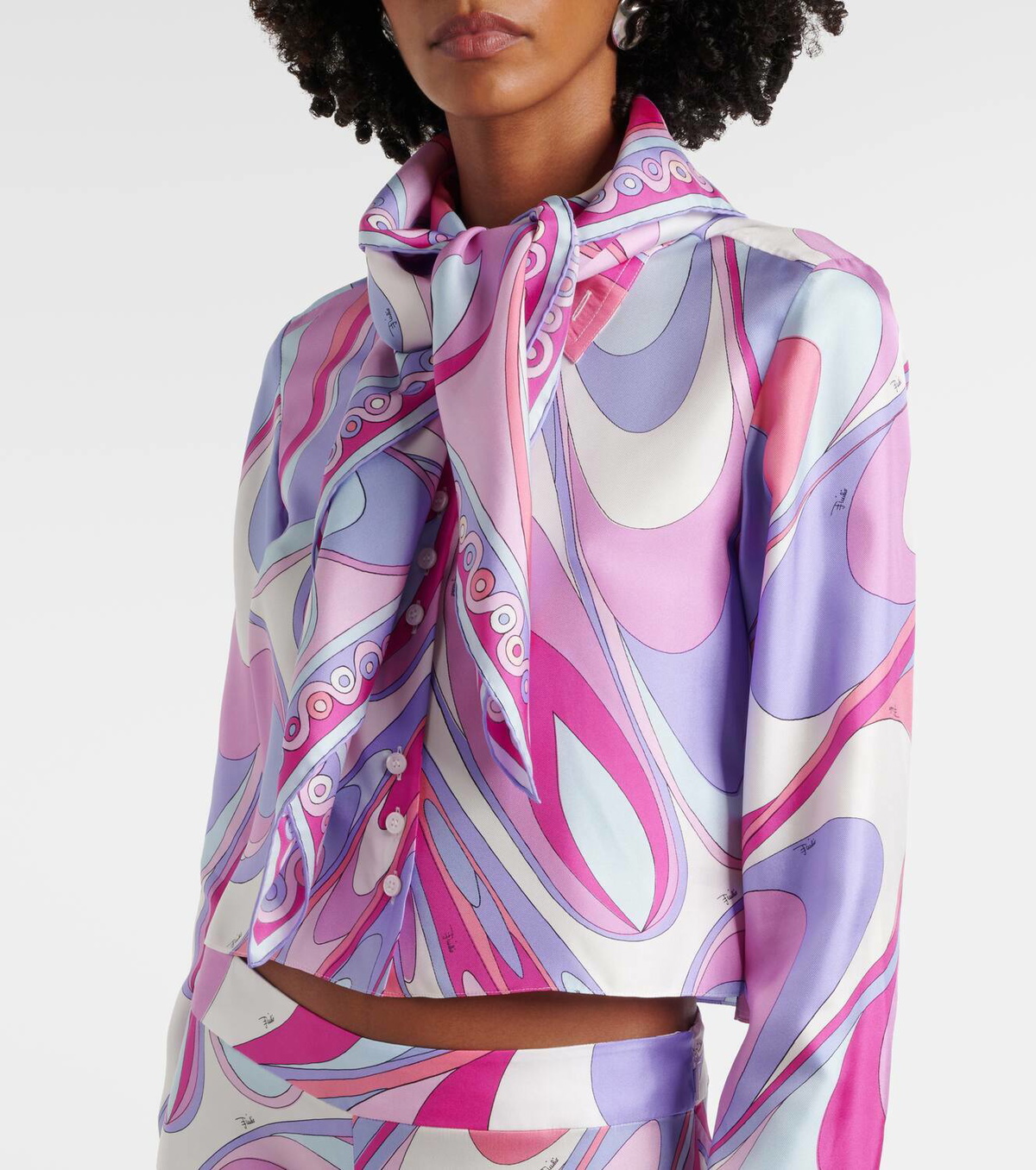 Pucci Foulard silk twill scarf Emilio Pucci