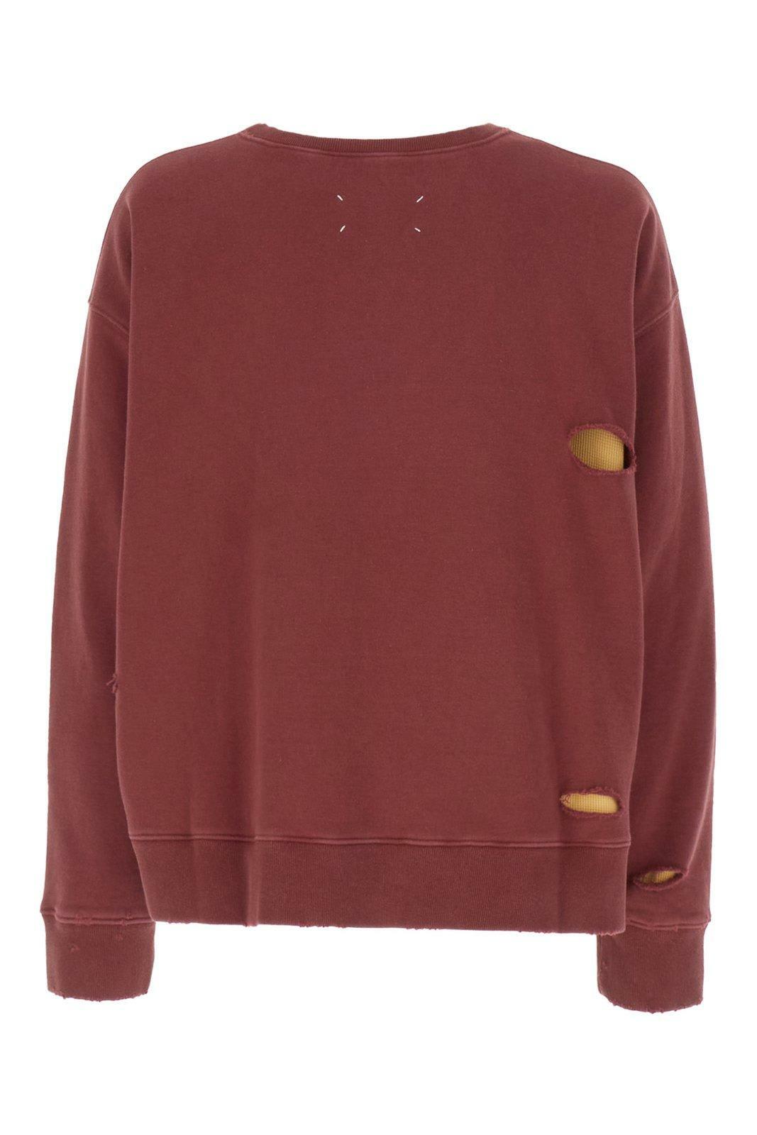 Maison Margiela Distressed Oversized Sweatshirt Maison Margiela