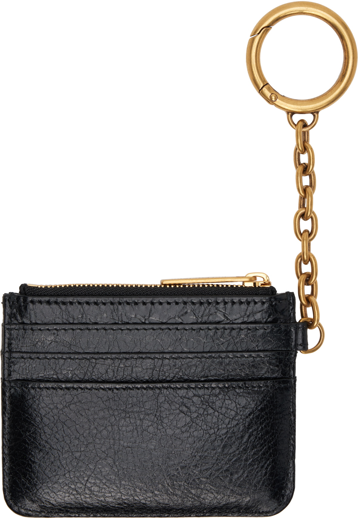 Balenciaga Black Monaco Keychain Card Holder Balenciaga
