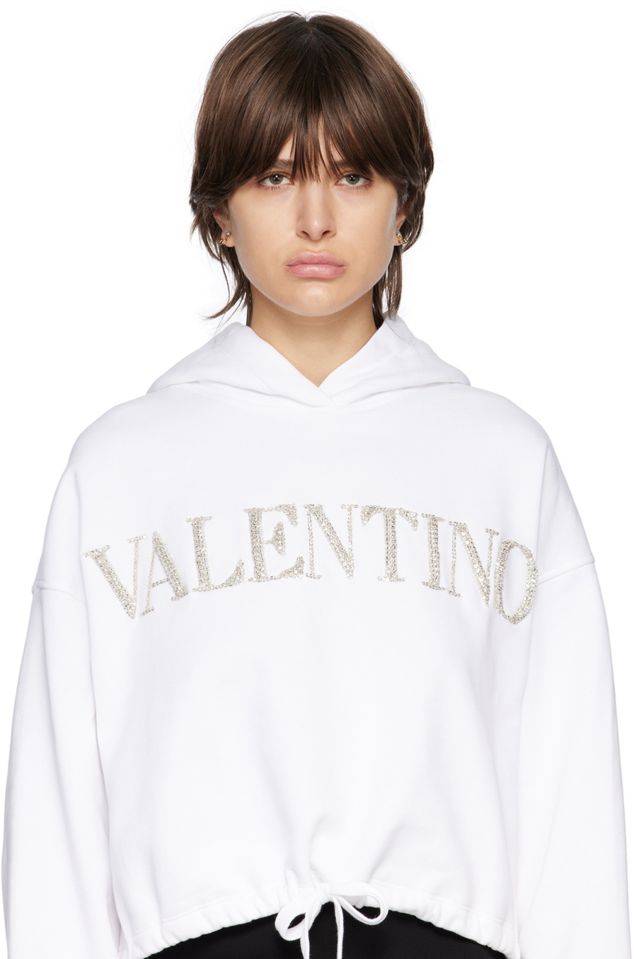 Valentino Garavani Gold Vlogo Crystal Earrings Valentino Garavani